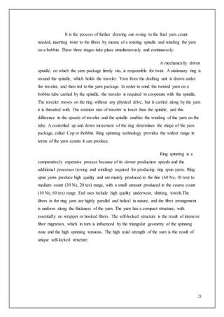 Cotton Yarn Manufacturing Process (1) | DOCX