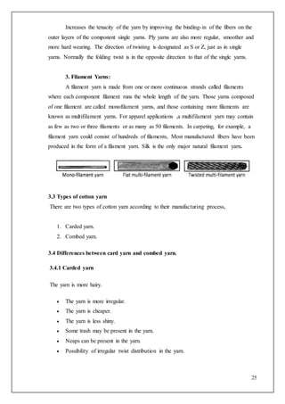 Cotton Yarn Manufacturing Process (1) | DOCX
