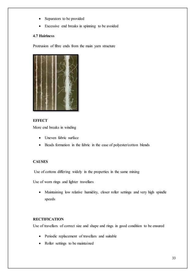 Cotton Yarn Manufacturing Process (1) | DOCX