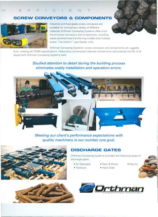 Orthman Conveying 4pg Brochure | PDF