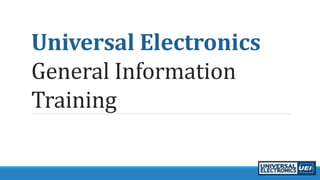 General Information Training | PPTX