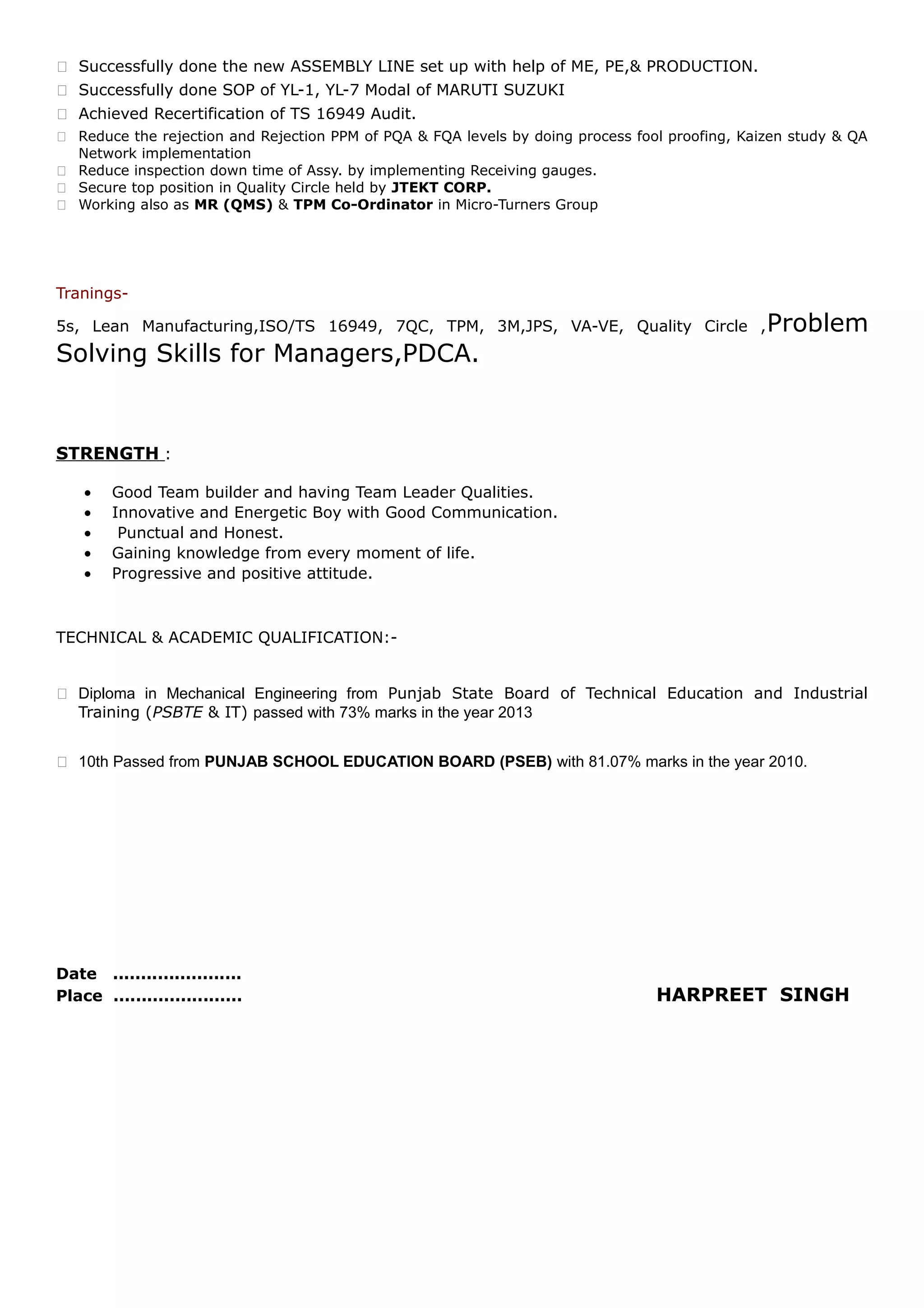 Harpreet Singh-Resume-QA | PDF