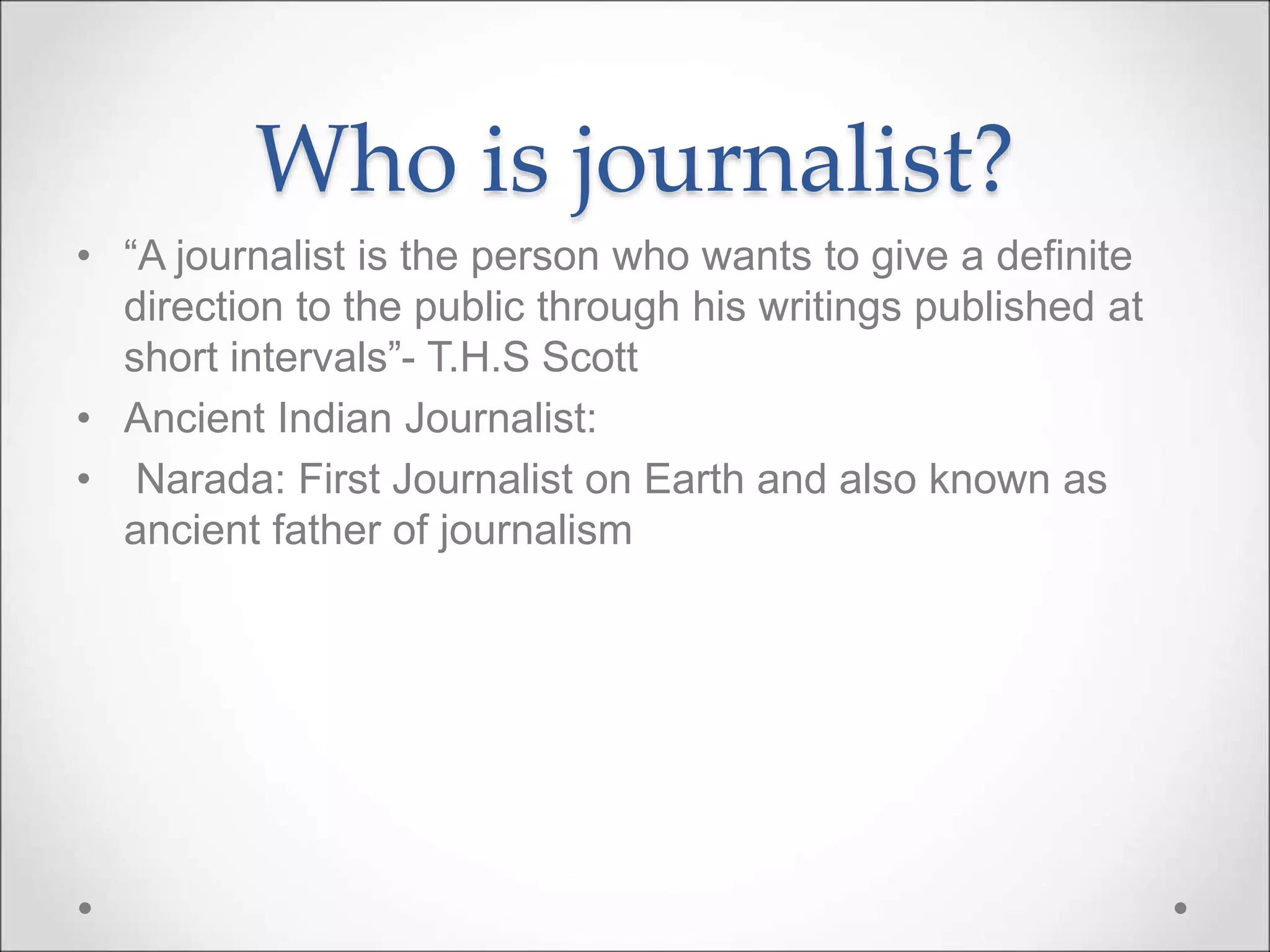 history of indian Journalism | PPT