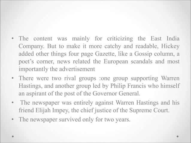 history of indian Journalism | PPT