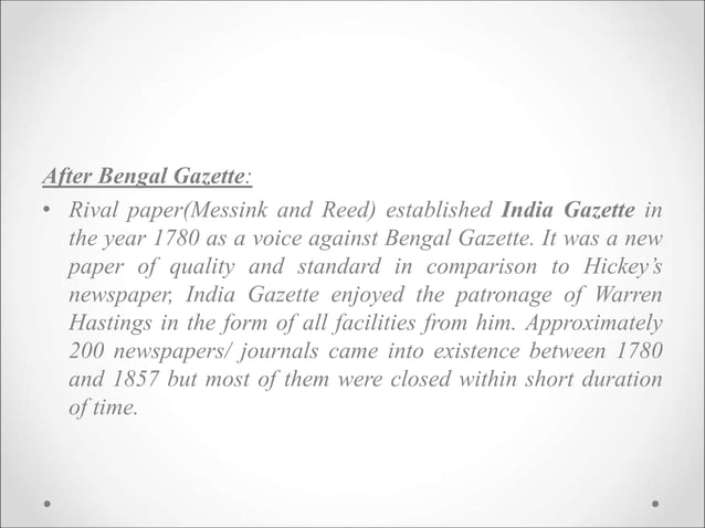 history of indian Journalism | PPT