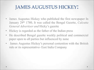 history of indian Journalism | PPT