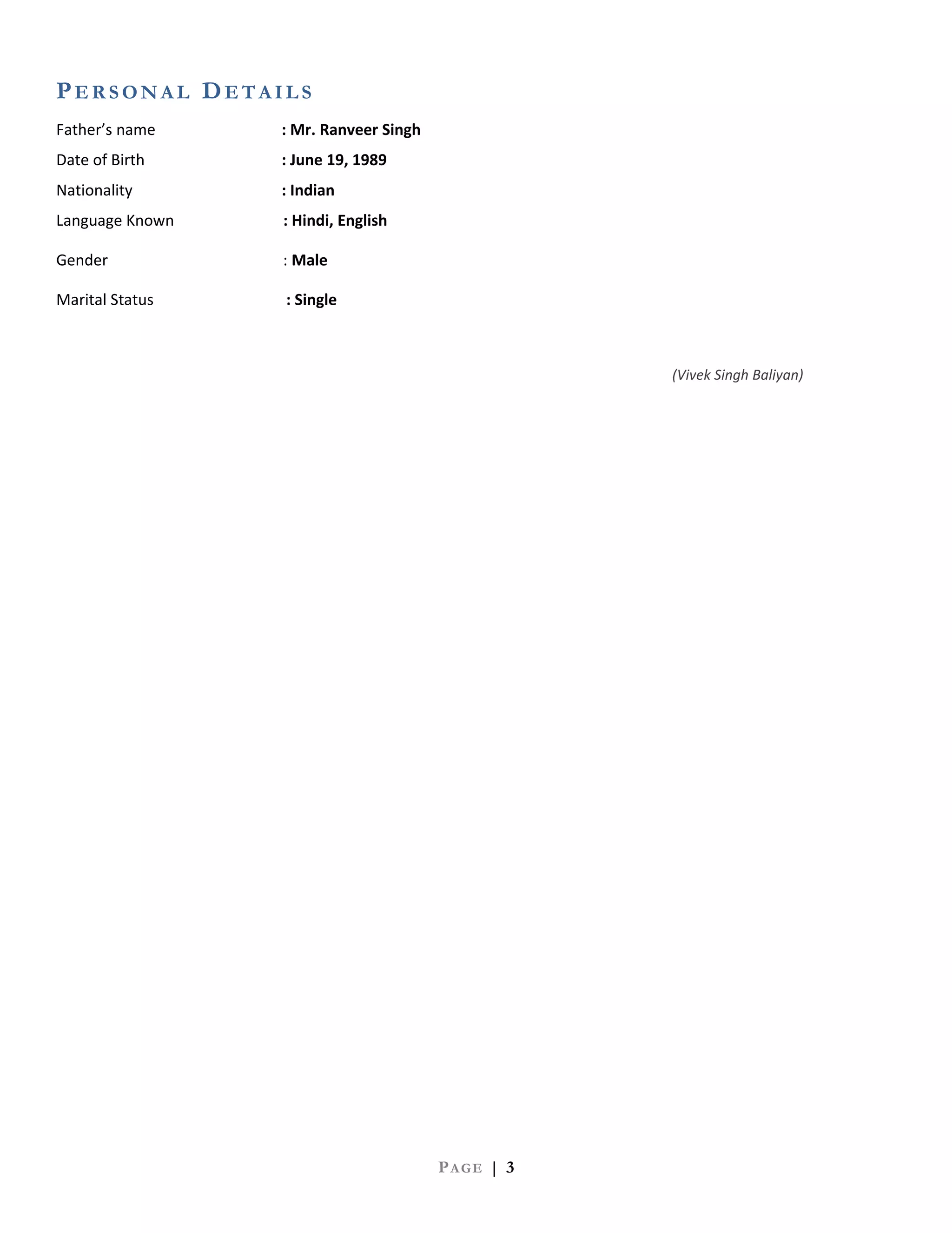 VivekSingh Cv for .Net