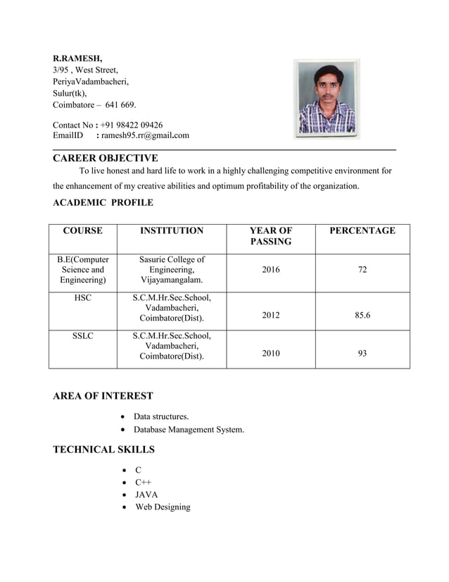 Ramesh@Resume | PDF | Programming Languages | Computing