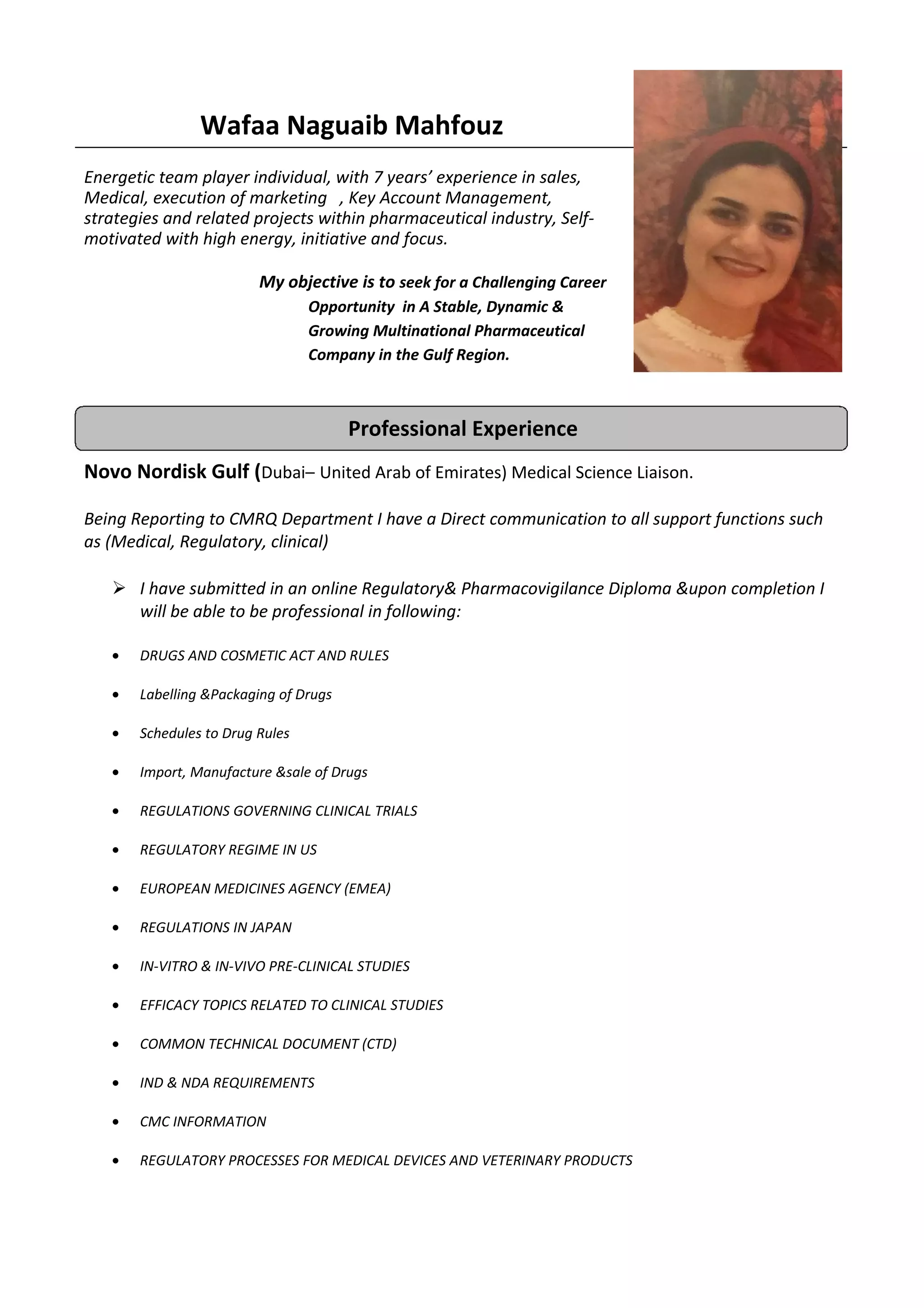 Wafaa Naguaib Mahfouz Resume .... | DOC