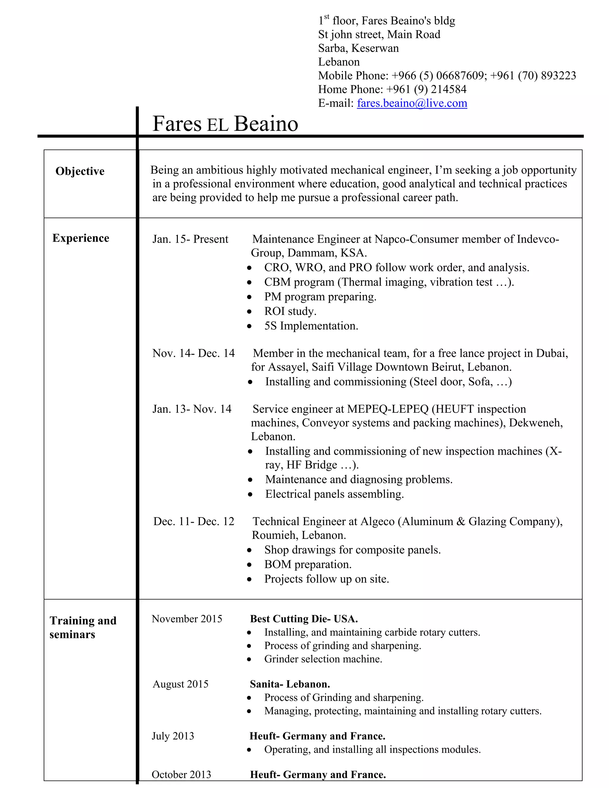 CV | PDF | Civil Engineering Industry | Industries