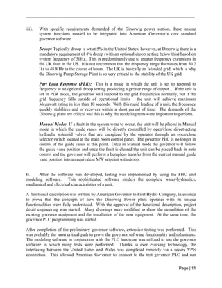Improved Governor Response at the Dinorwig Power Plant | PDF