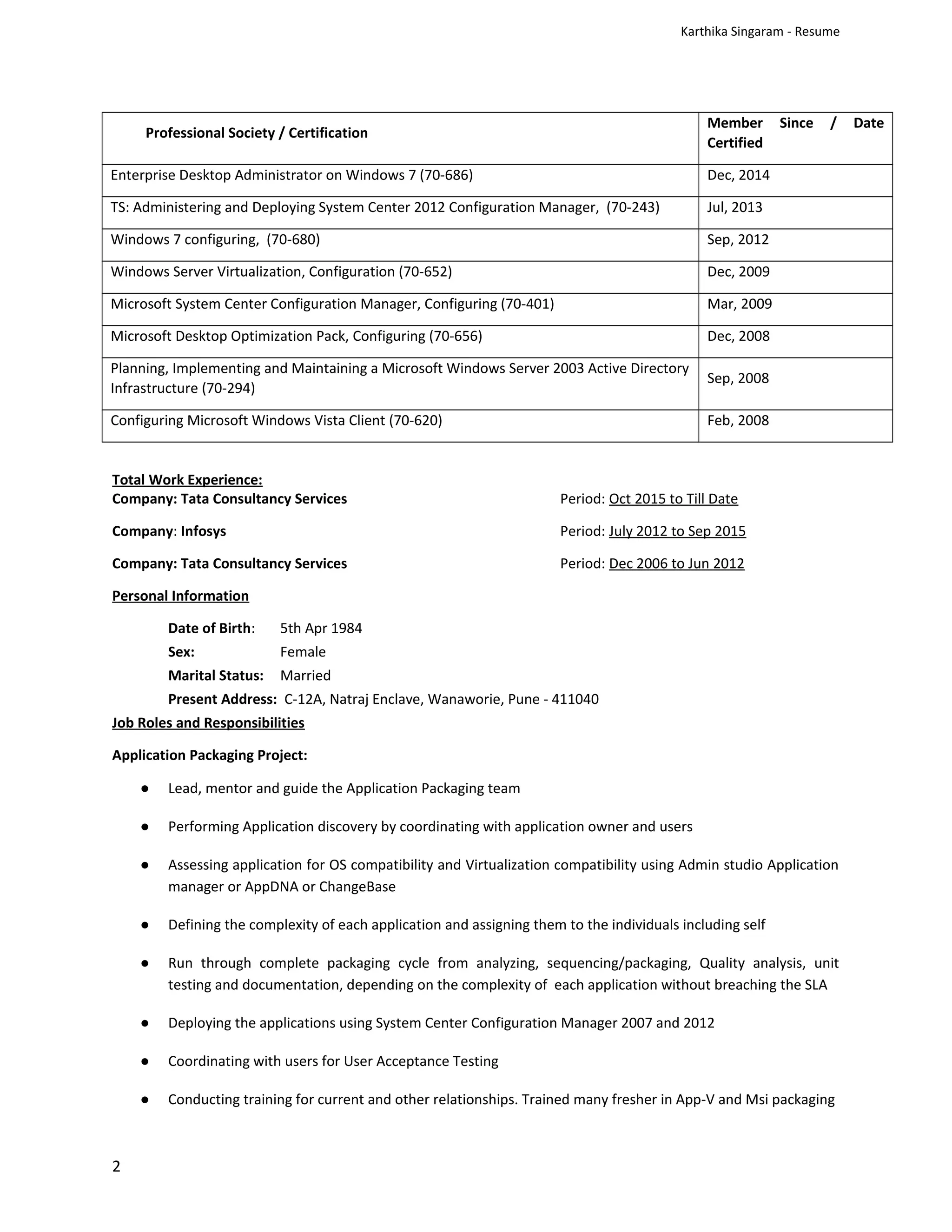 Karthika Singaram_Resume | PDF