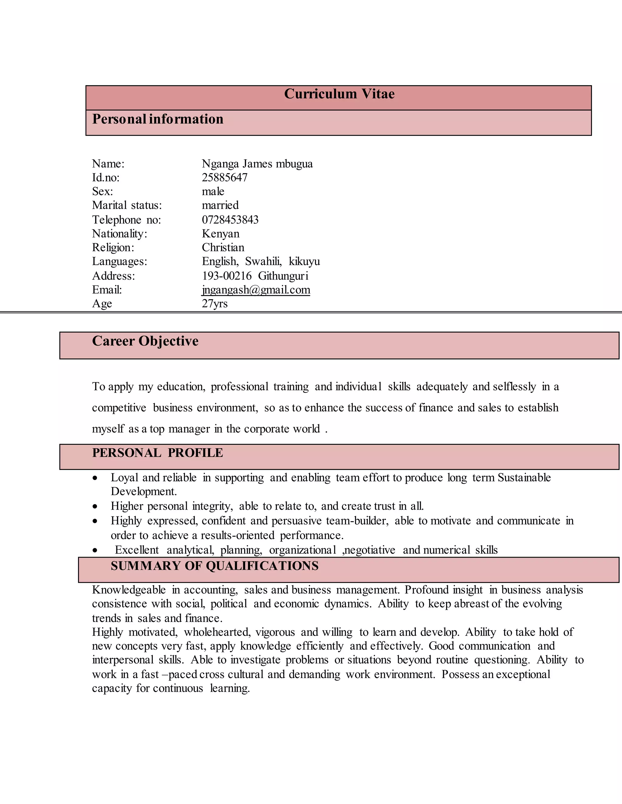 current cv 2015 | PDF