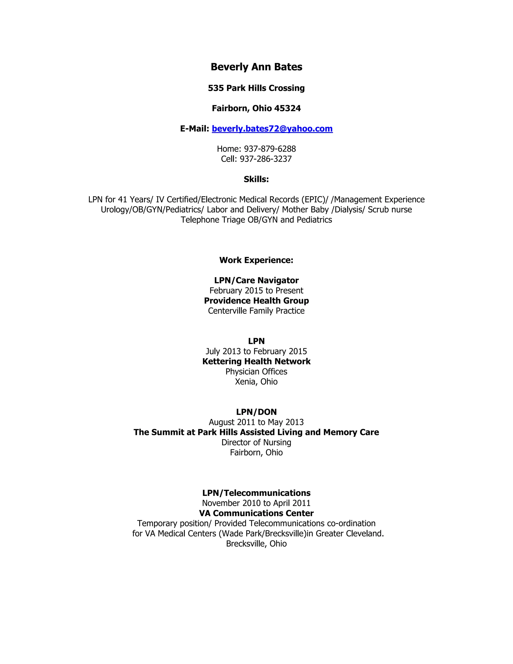 2015 Resume final | PDF