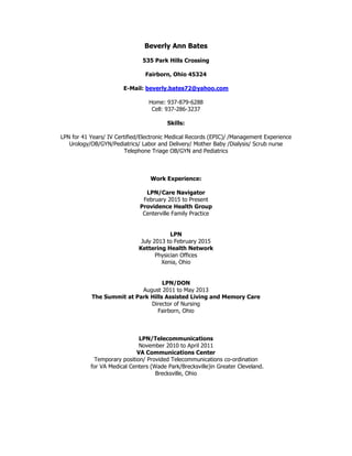 2015 Resume final | PDF