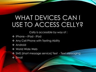 Celly Lesson Plan | PPT