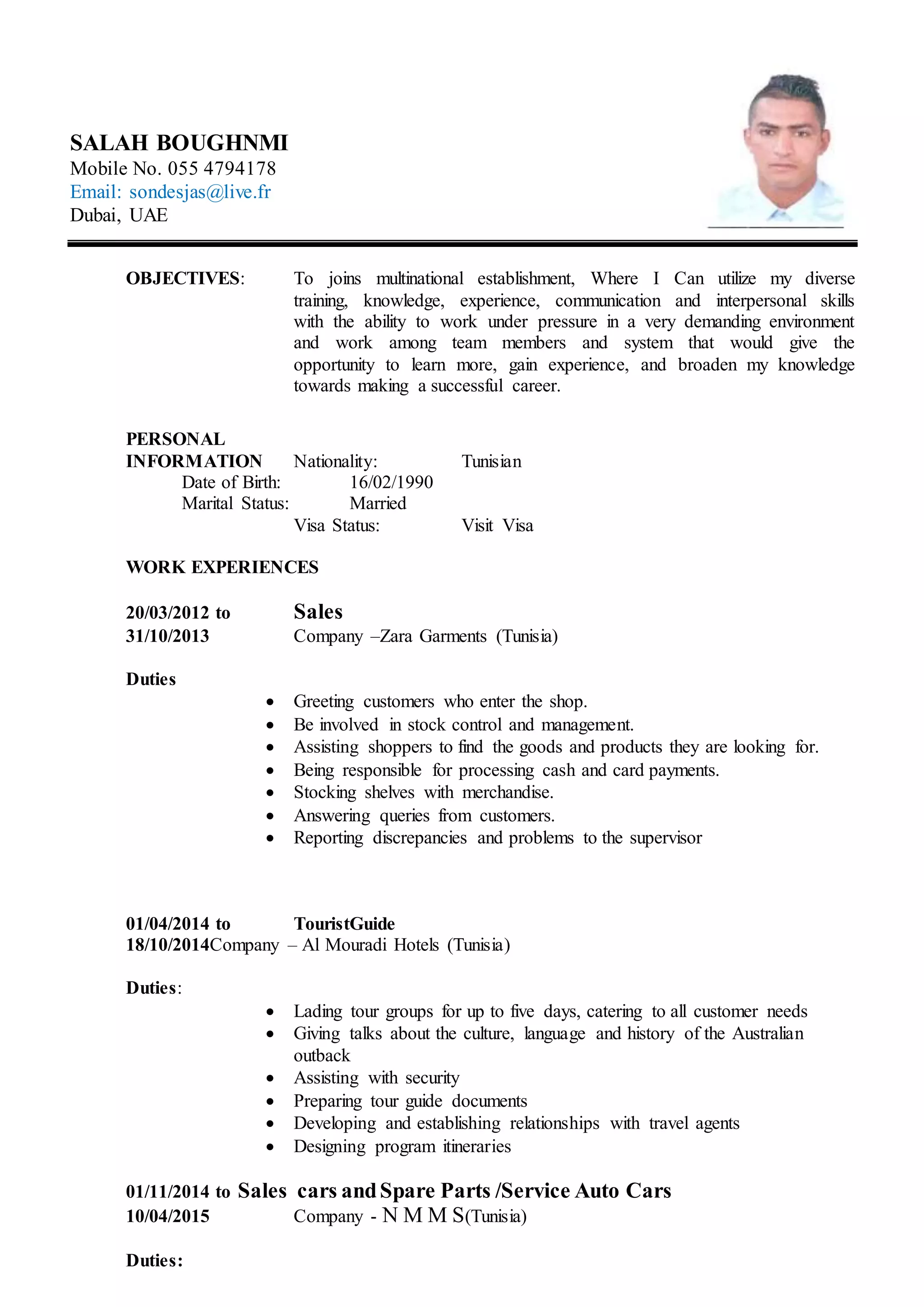 salah boughanmi cv 11 | DOCX