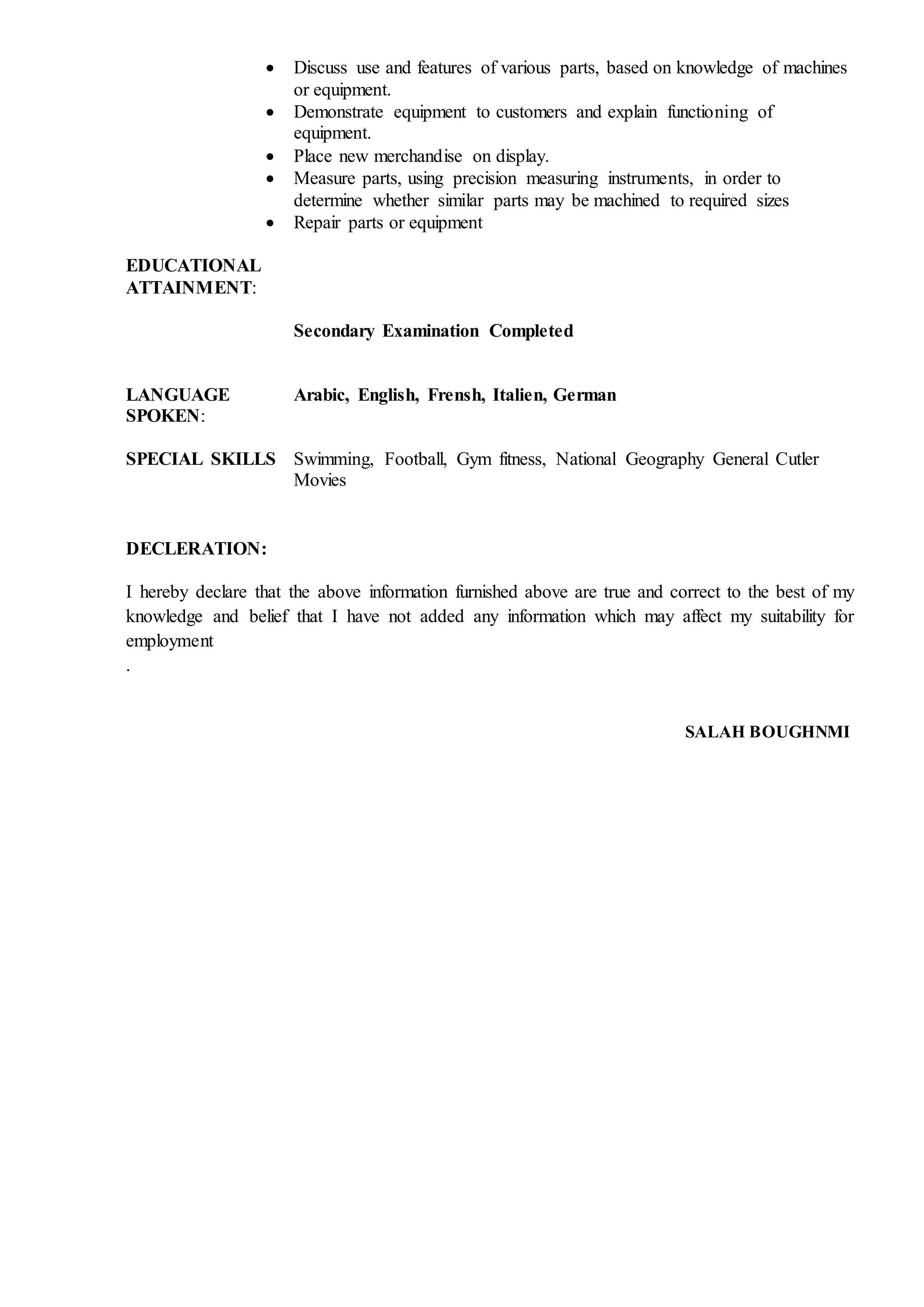 salah boughanmi cv 11 | DOCX