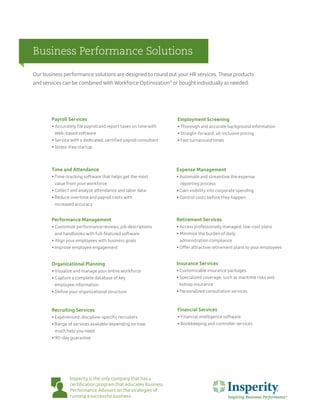 Insperity Brochure | PDF