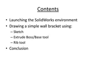 SolidWorks mini guide | PPT
