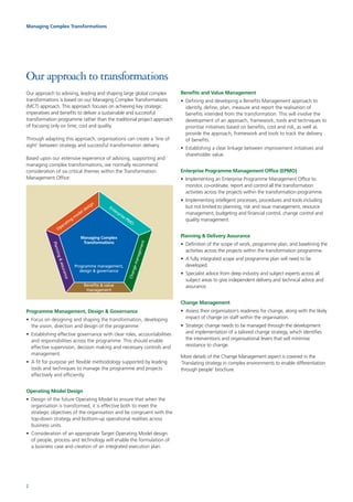 Managing Complex Transformations | PDF