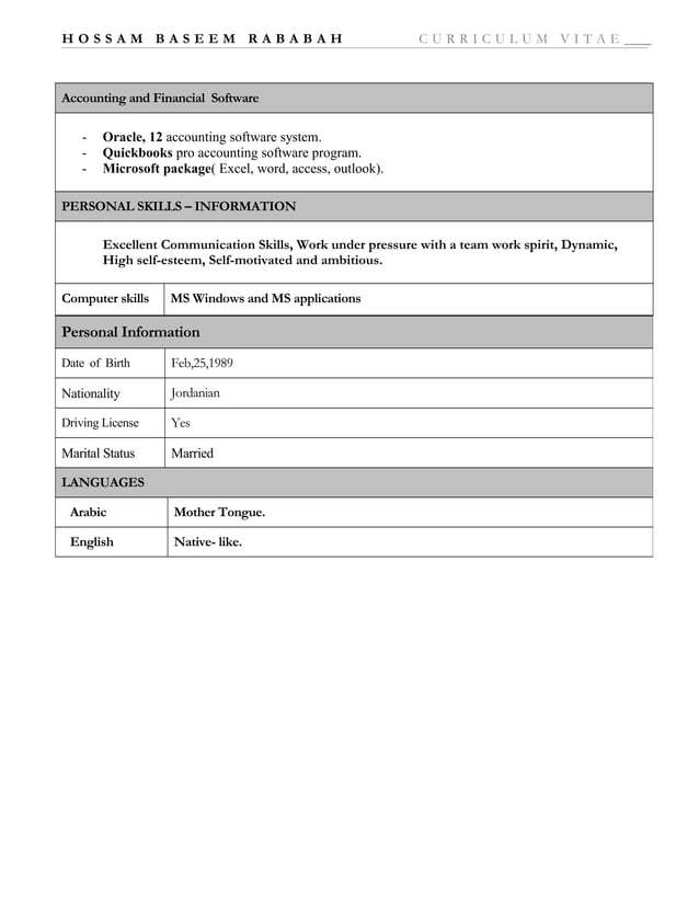C V Hossam new | DOC