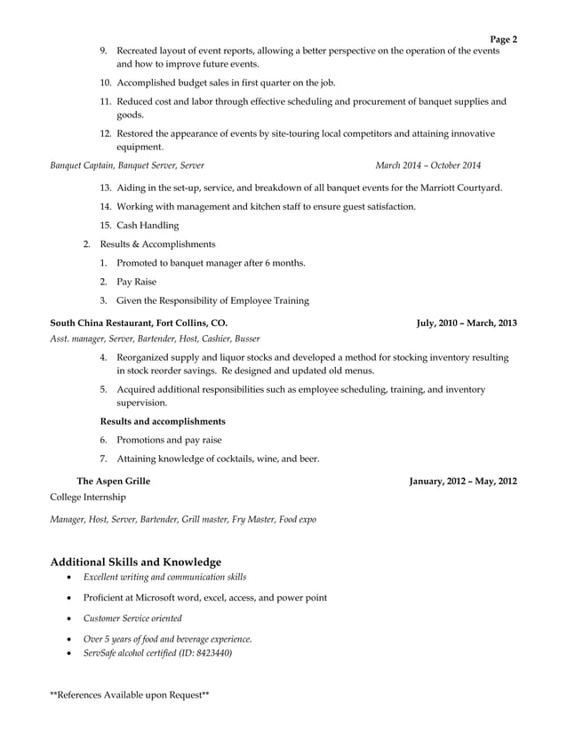 BradRushResume2015 | PDF