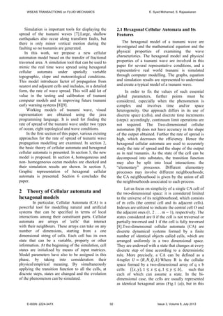 Tsunami Wave Simulation Models Based on Hexagonal Cellular Automata | PDF