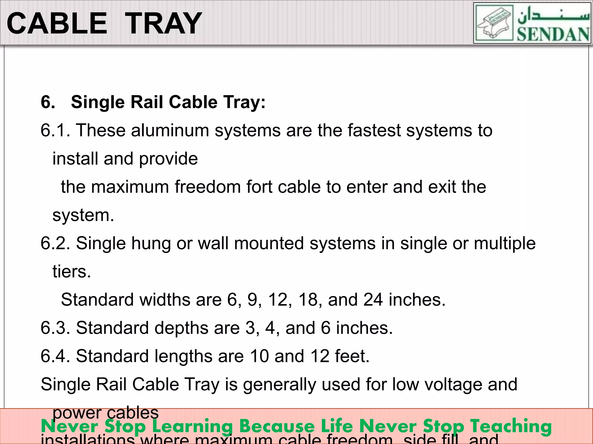 Cable Tray Installation 211215 | PPTX