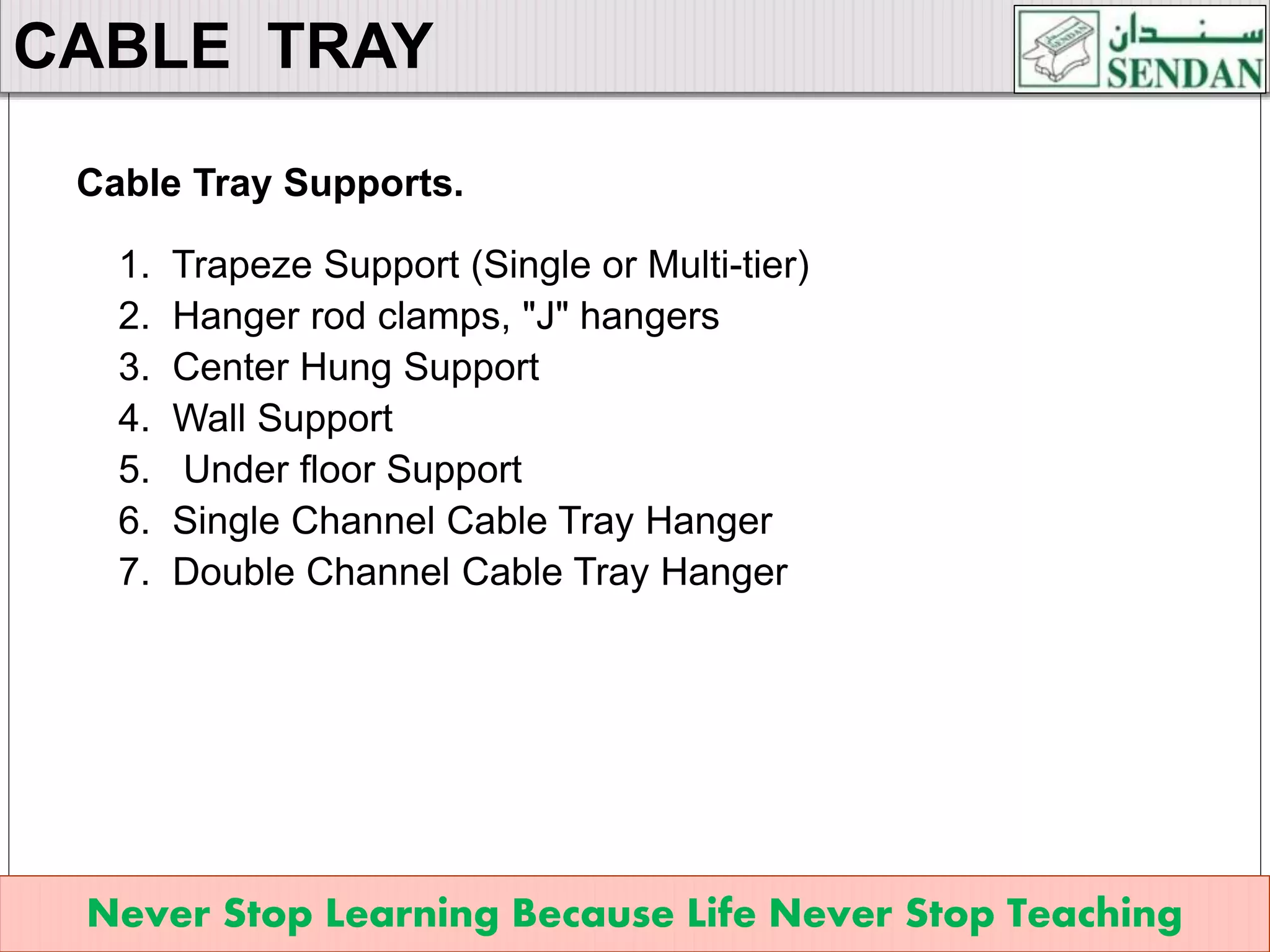 Cable Tray Installation 211215 | PPTX