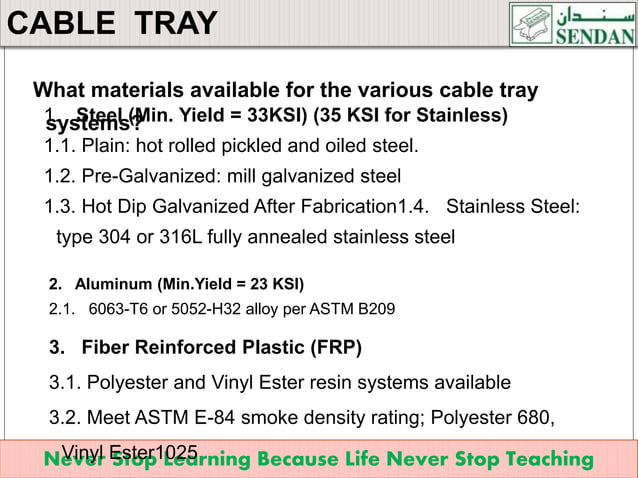 Cable Tray Installation 211215 | PPTX