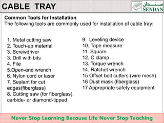 Cable Tray Installation 211215 | PPTX