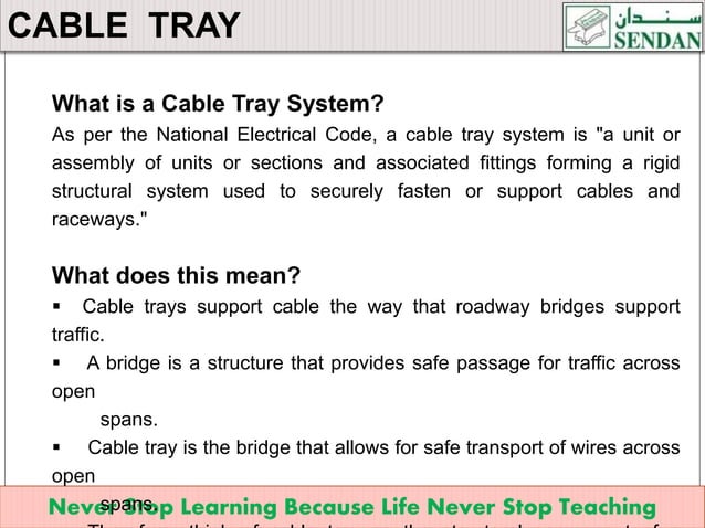 Cable Tray Installation 211215 | PPTX