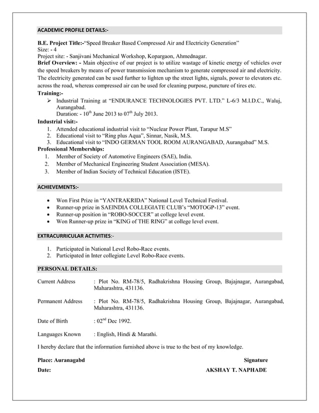 Resume_Akshay Naphade | PDF