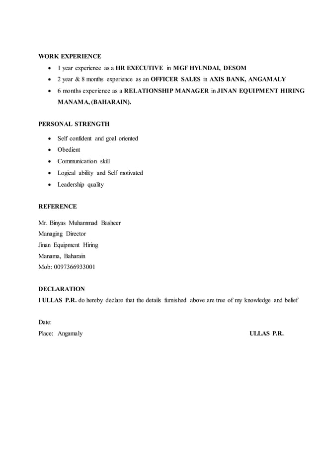 ullas resume-4 | PDF