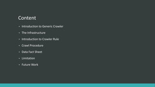 Generic Crawler | PPT