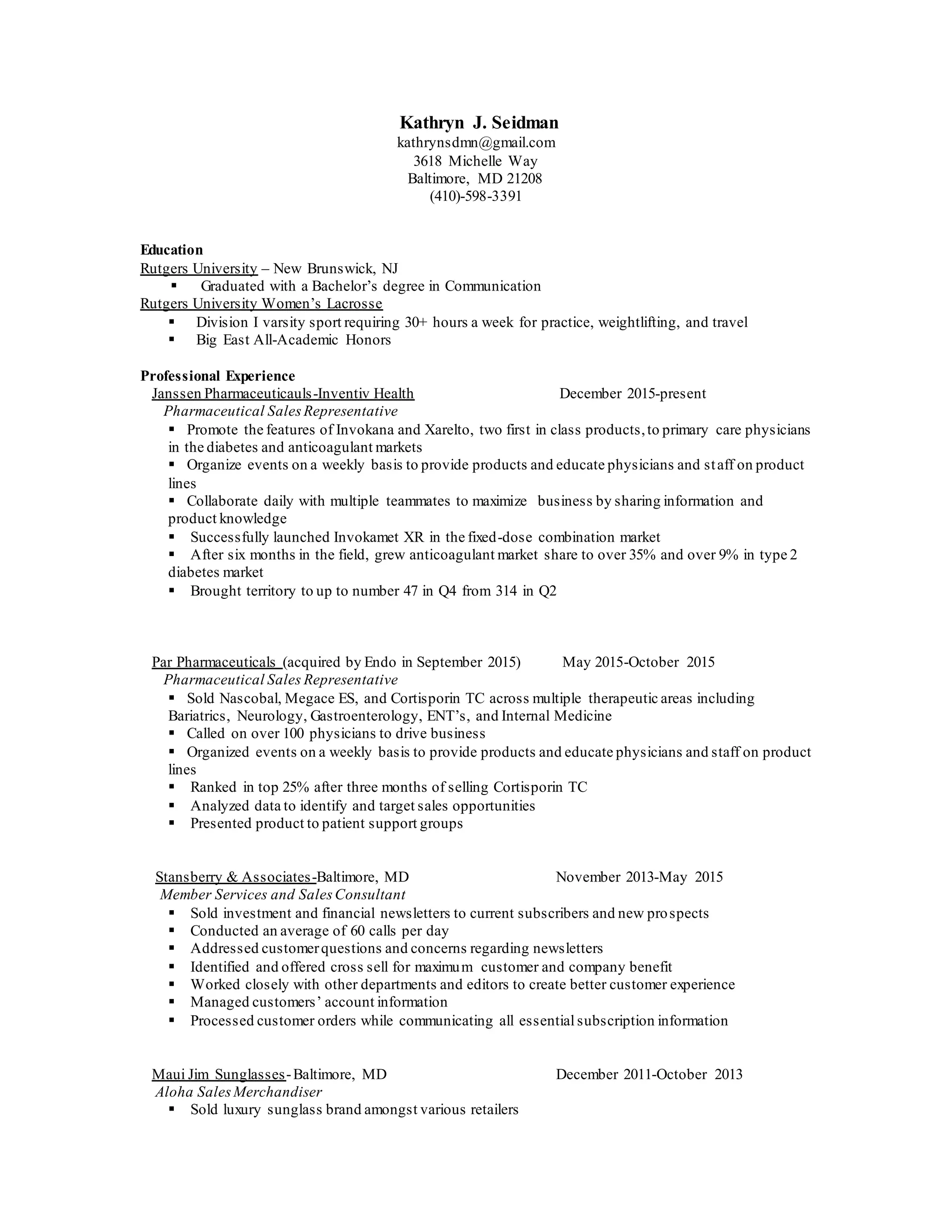 Kathryn Seidman Resume | DOCX