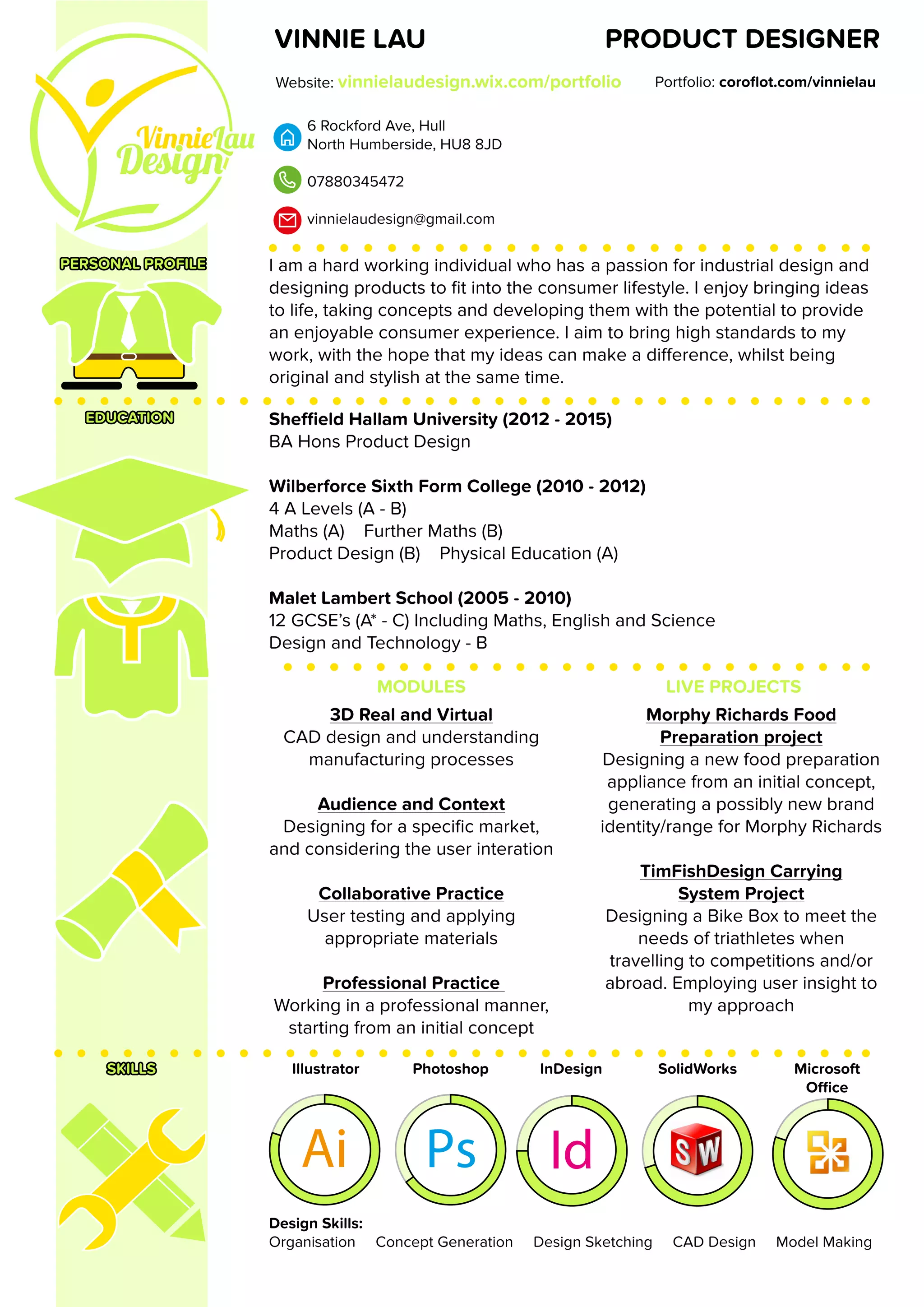 Vinnie Lau Design CV | PDF