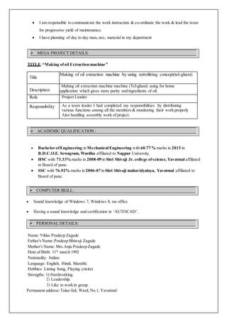 vikke resume | PDF