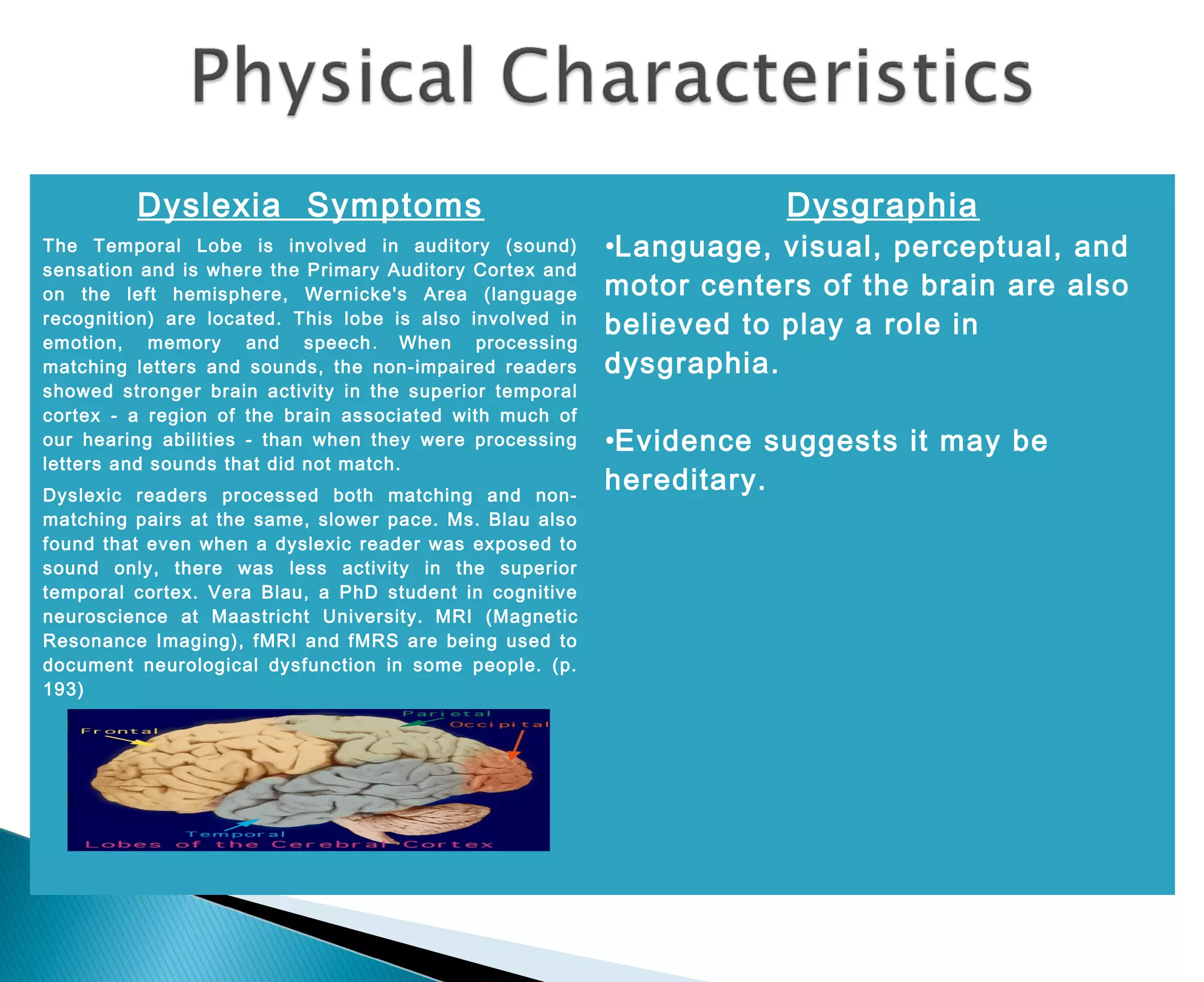 Dyslexia and Dysgraphia | PPT