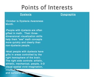 Dyslexia and Dysgraphia | PPT