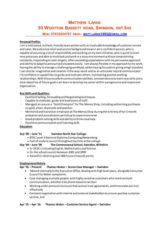 Matthew Large CV | DOCX