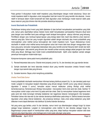 PEMODELAN DENGAN SEISMIK INVERSI | DOC