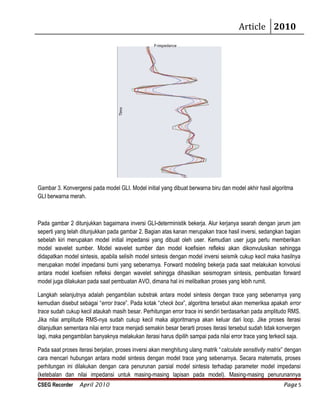 PEMODELAN DENGAN SEISMIK INVERSI | DOC