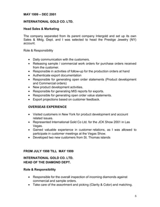 ABOUT MALCOLM DE VITRE 1996 till 2015 | DOC | Jewelry Making | Arts and ...