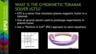 S4495-plasma-turbulence-sims-gyrokinetic-tokamak-solver | PDF