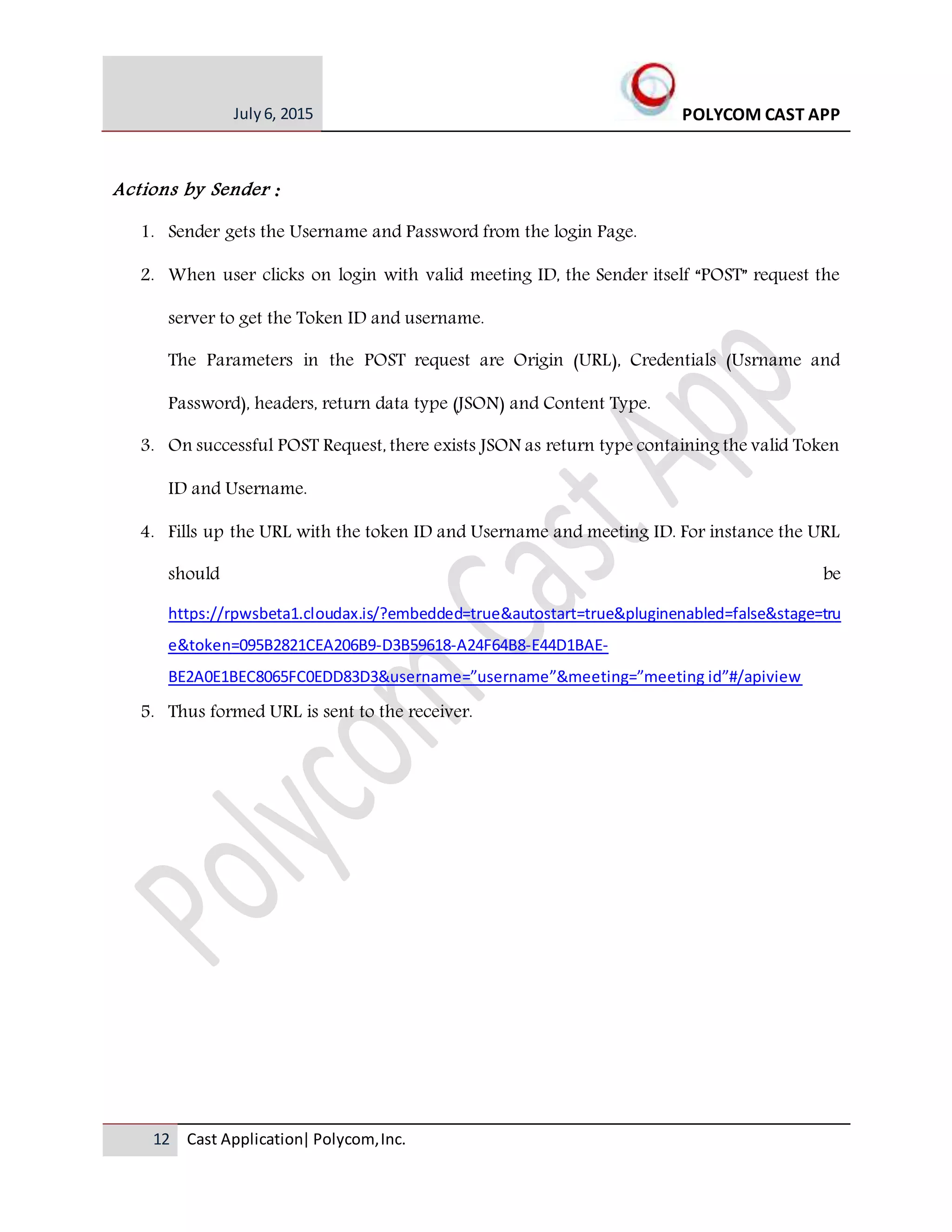 Summary Of Polycom Cast App | PDF