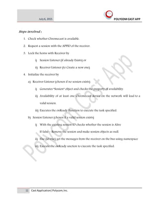 Summary Of Polycom Cast App | PDF
