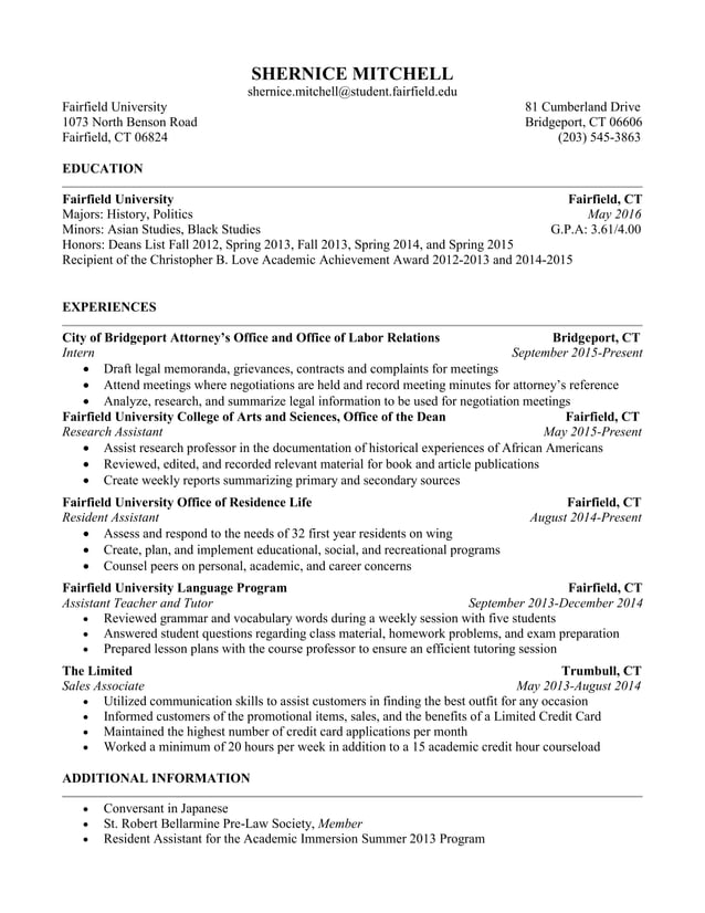 Shernice Mitchell Resume | PDF