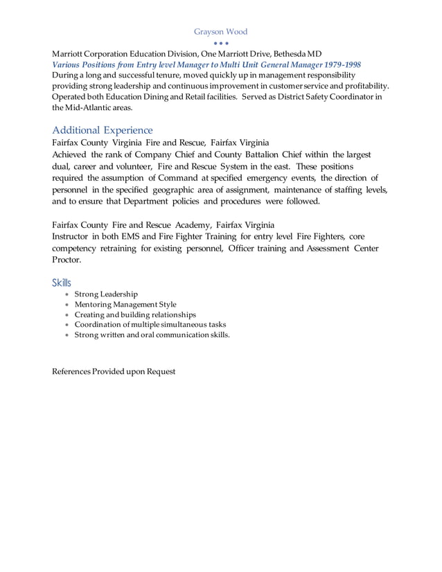 Grayson Wood Risk Mgt | DOCX | Business | Business and Finance